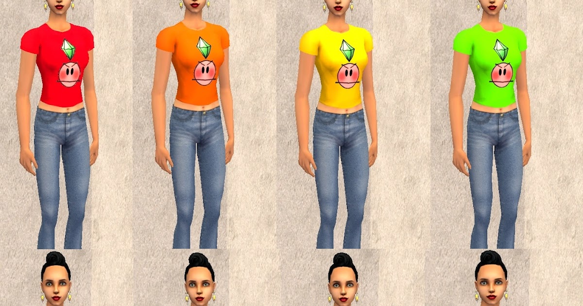 TheNinthWaveSims: The Sims 2 - AF Angry Sim Top Recolours