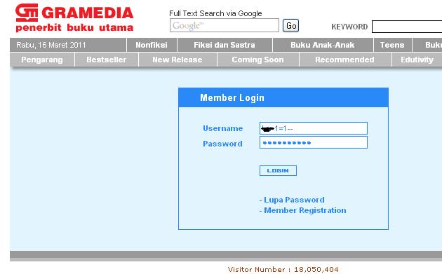 pengertian dan langkah - langkah SQL Injection ~ Tengak Tengok