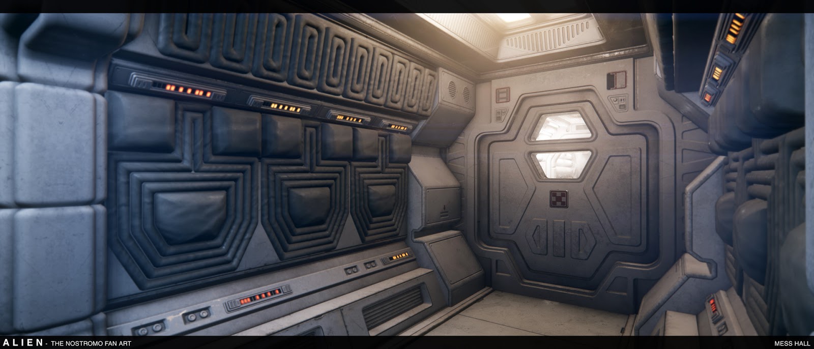 The Dork Review: Rob's Room: Alien's Nostromo Spaceship Interior by Ian ...