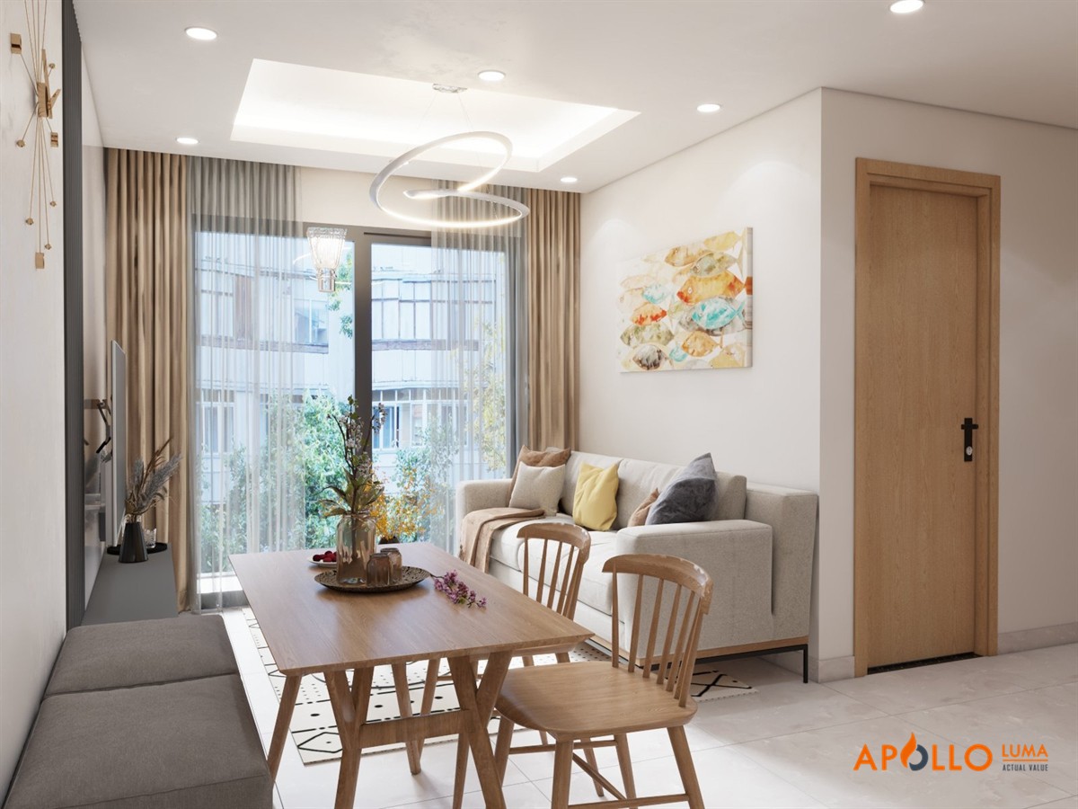 Thiết kế nội thất căn hộ 55m2 (2PN+1) Vinhomes Smart City & Ocean Park ...