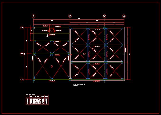 The Draughtsman: Structural Roof Framing Plan Sample Cad Drawing