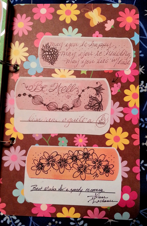 tanglebucket • • • •: Get-well wishes for Mimi (the band-aid project)