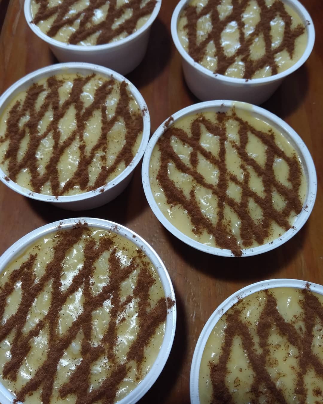 Risoto doce com custarda