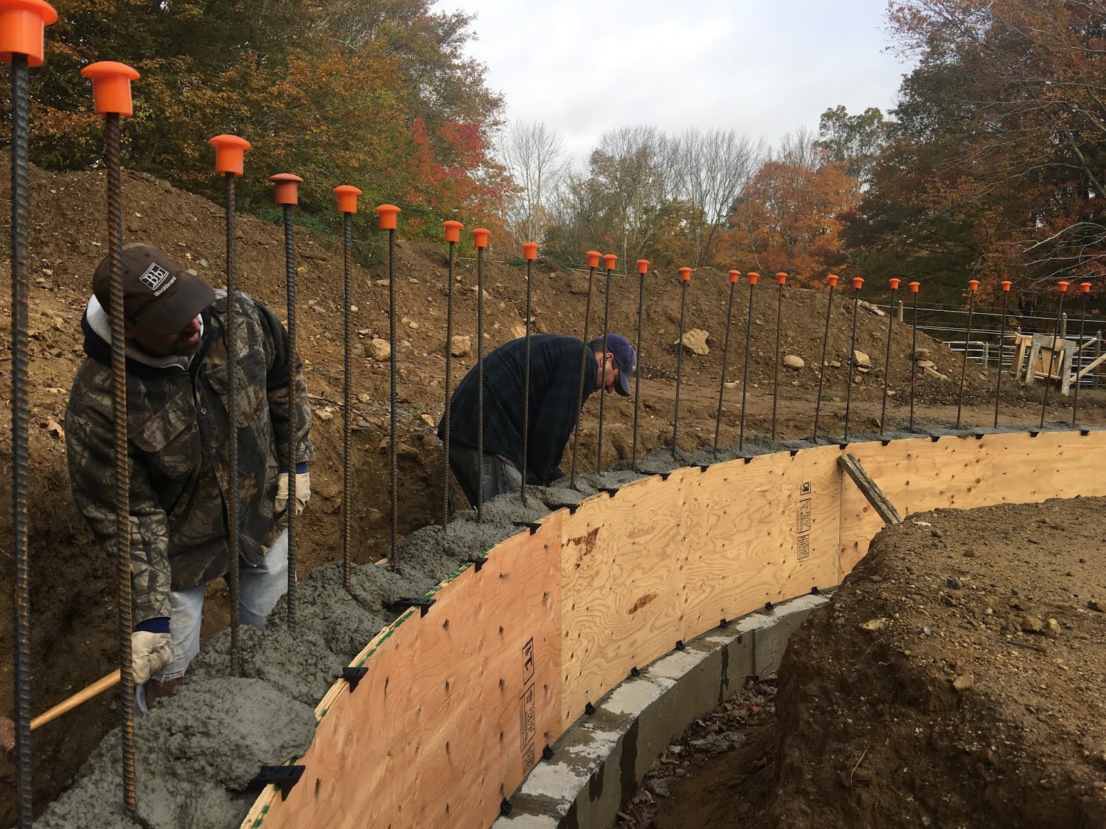 Concrete Foundation Stem Wall Complete