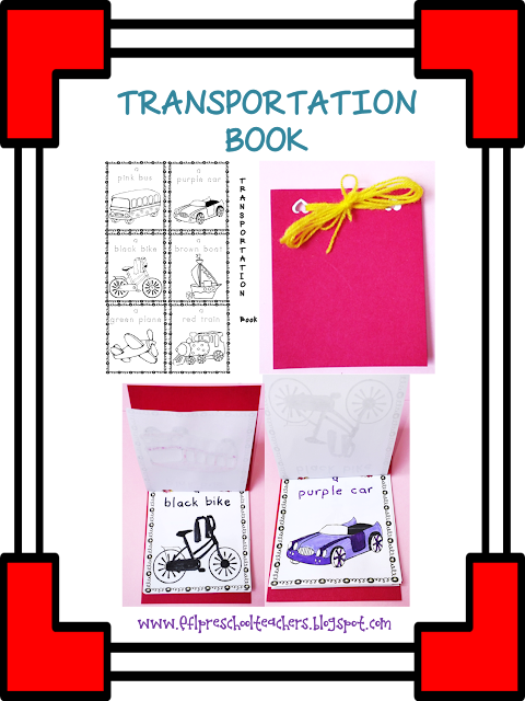 ESL/EFL Preschool Teachers: Transportation Review Unit for ELL