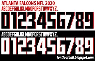 FONT FOOTBALL: Font Vector Atlanta Falcons NFL 2020 kit