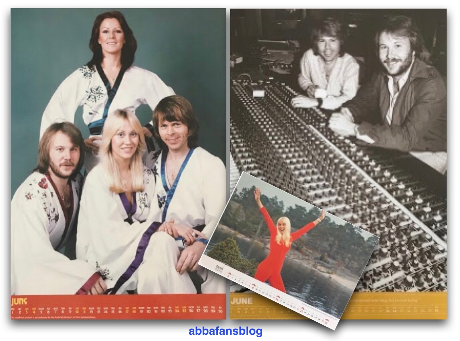 ABBA Fans Blog: June Abba Calendar Pictures