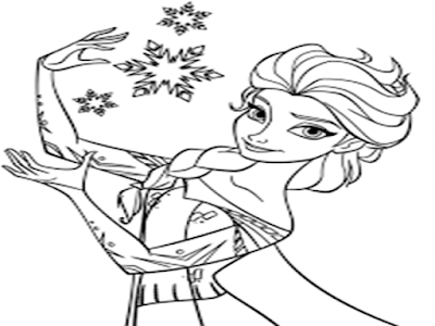 gambar mewarnai frozen elsa | mari mewarnai gambar