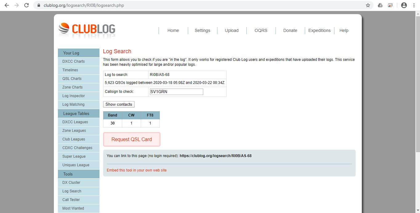 SV1GRN: DX Απριλίου 2020