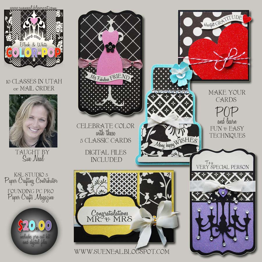 Q's Creative Card Making Kits: Q's Creative Card Class: Color-POP!