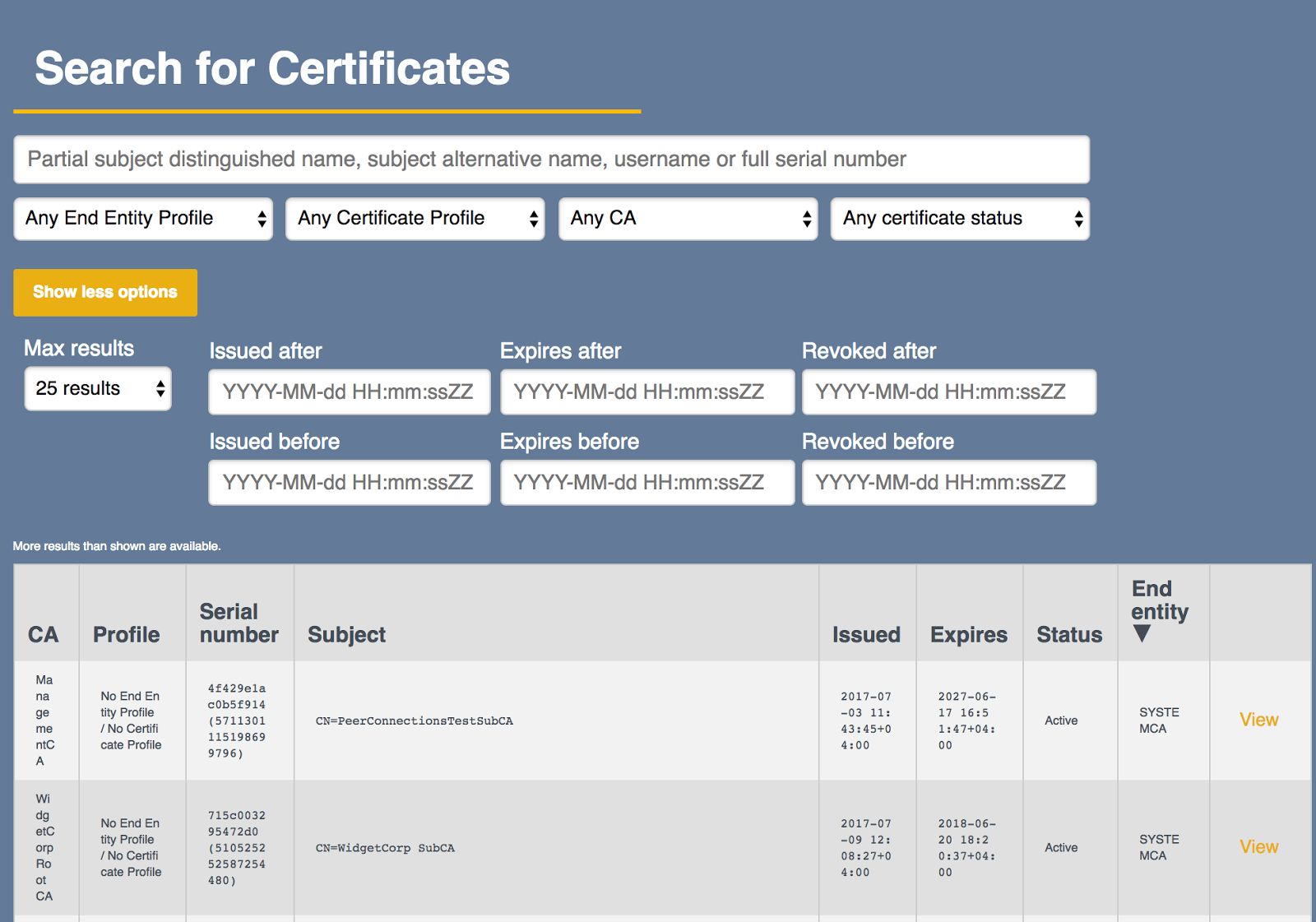 EJBCA - Open Source Enterprise PKI: Introducing the EJBCA RA, Part 2.2 ...