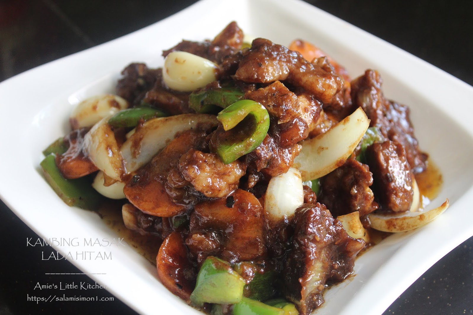 Kambing Masak Lada Hitam - Amie's Little Kitchen