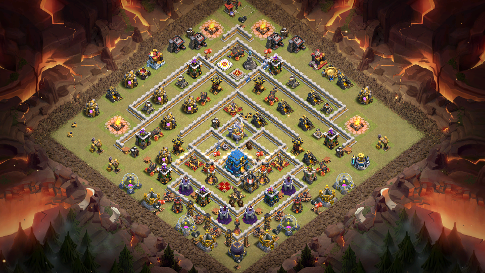 Susunan Formasi Base COC TH 11, TH 12, dan 13 Terbaru Anti Segalanya ...