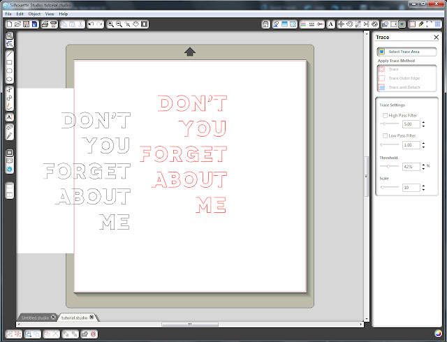 The Picinic Basket: Tutorial - Lifted Letters on a Silhouette