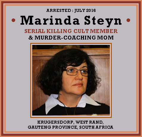 Unknown Gender History: Marinda Steyn, Serial Killing Cult Member ...