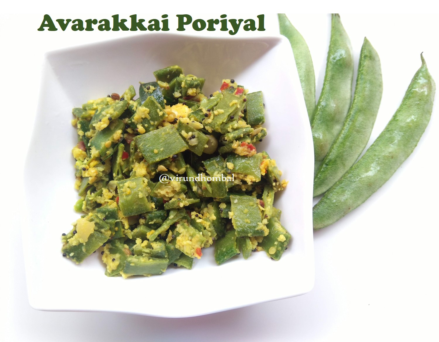 Avarakkai Poriyal - Broad Beans Stir Fry