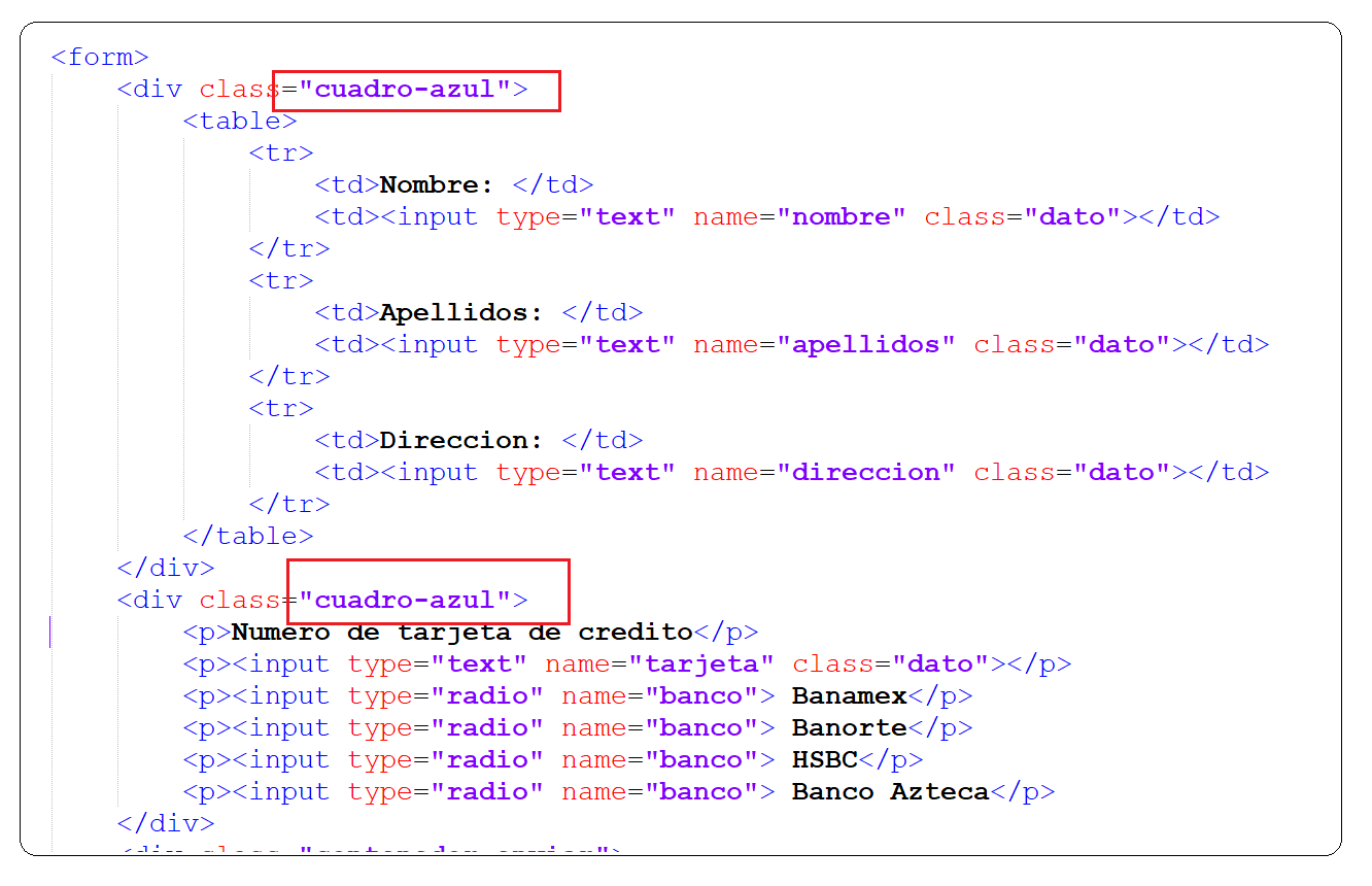 Maquetar un formulario web con CSS