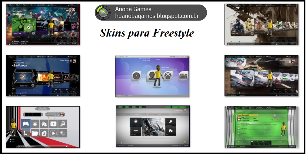Hd Para Xbox 360 Rgh Jtag Skins Freestyle Fsd Para Download