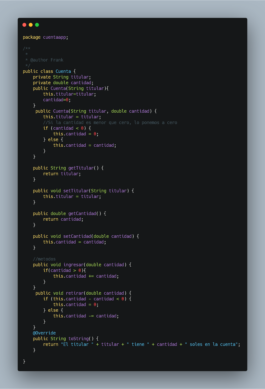 Ejercicio Propuesto en java