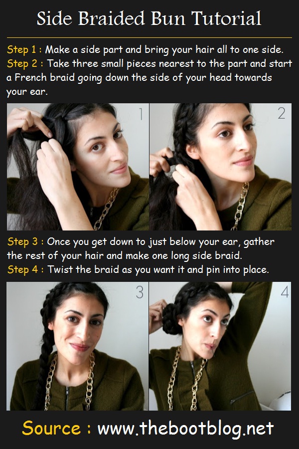 Side Braided Bun Tutorial | Pinterest Tutorials
