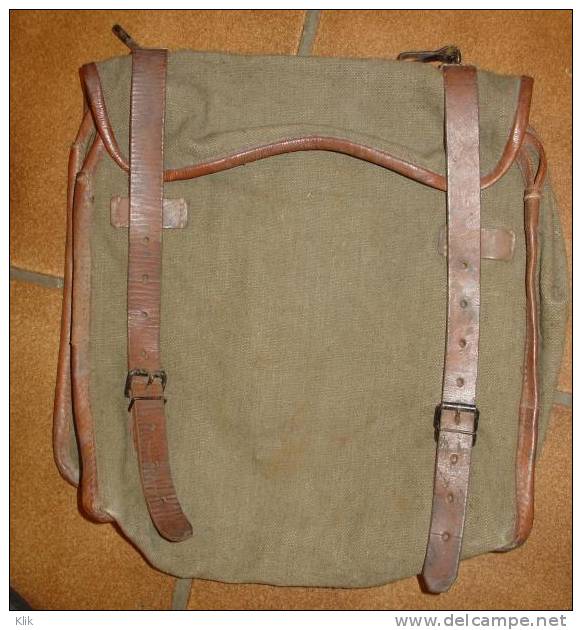 Webbingbabel: French Army lower pack Mle 1935 - Sac Inférieur M1935