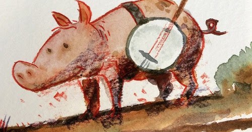 Dueling Banjo Pigs: Michael Jantze: Banjo Pig