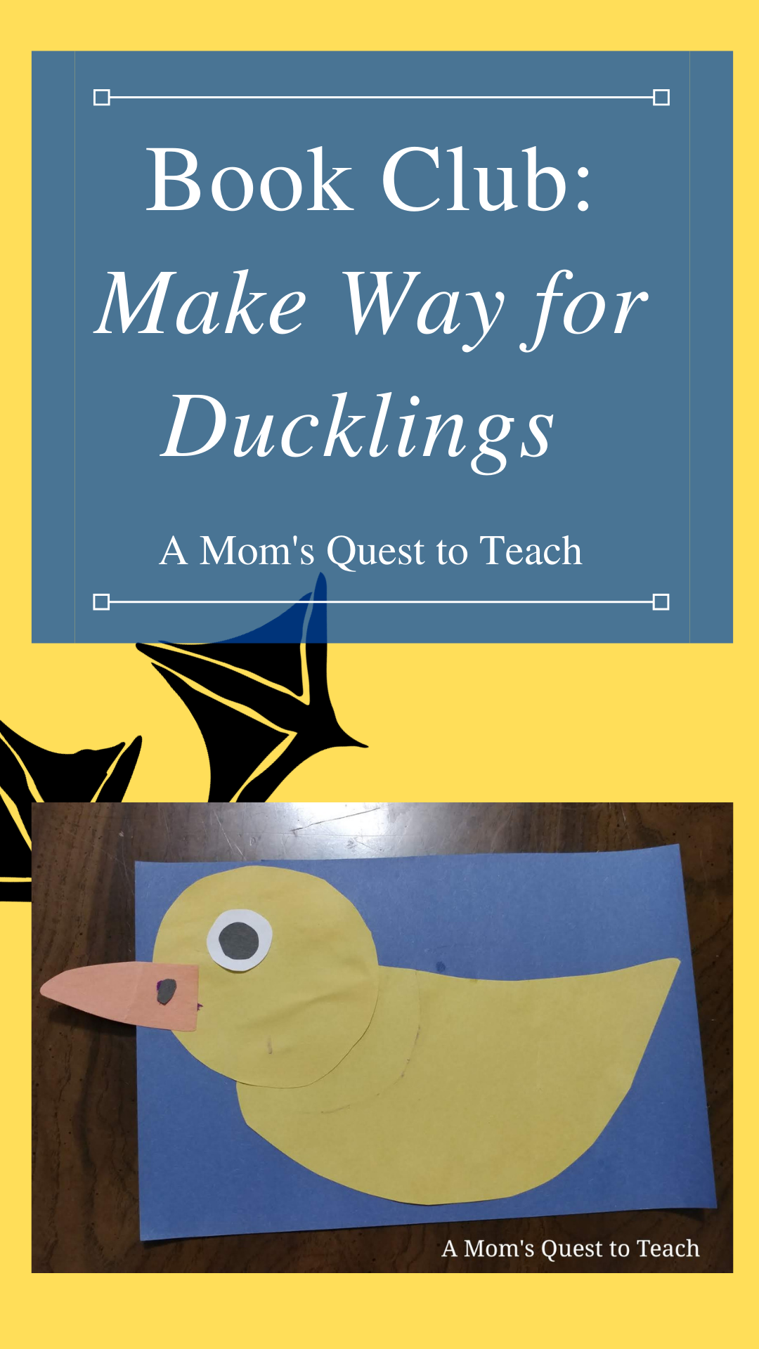 A Mom's Quest to Teach: Book Club: Make Way for Ducklings