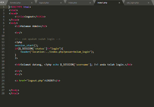 Nunung EAD: MEMBUAT FORM LOGIN MENGGUNAKAN DATABASE PHP MYADMIN