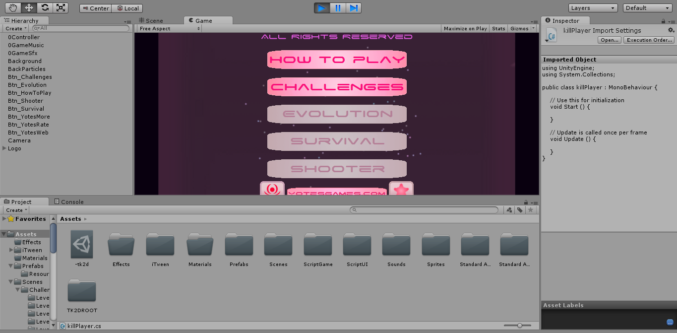 Using Unity to Make 2D Games - The Interface tutorial - IndieDB