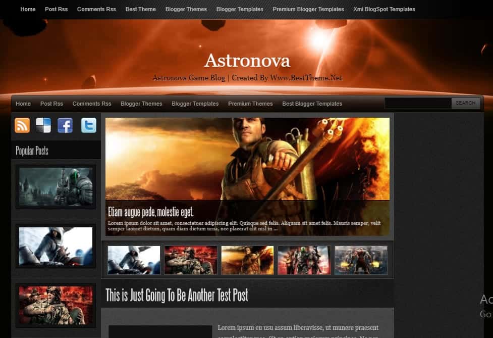 10 Best Free Responsive Gaming Blogger Template 2020 - Backlinkn