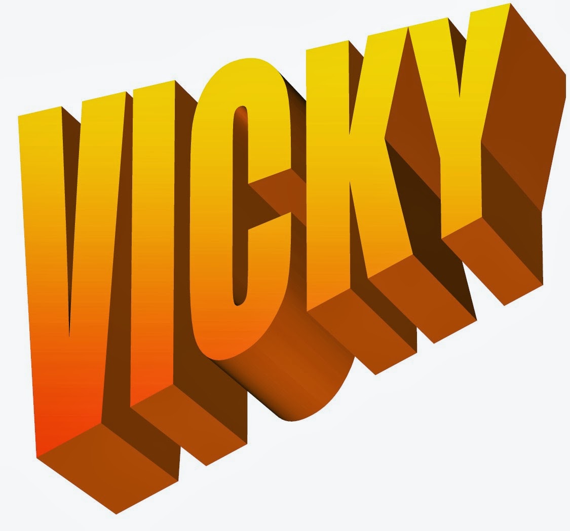 3D Name Logos: Vicky 3D
