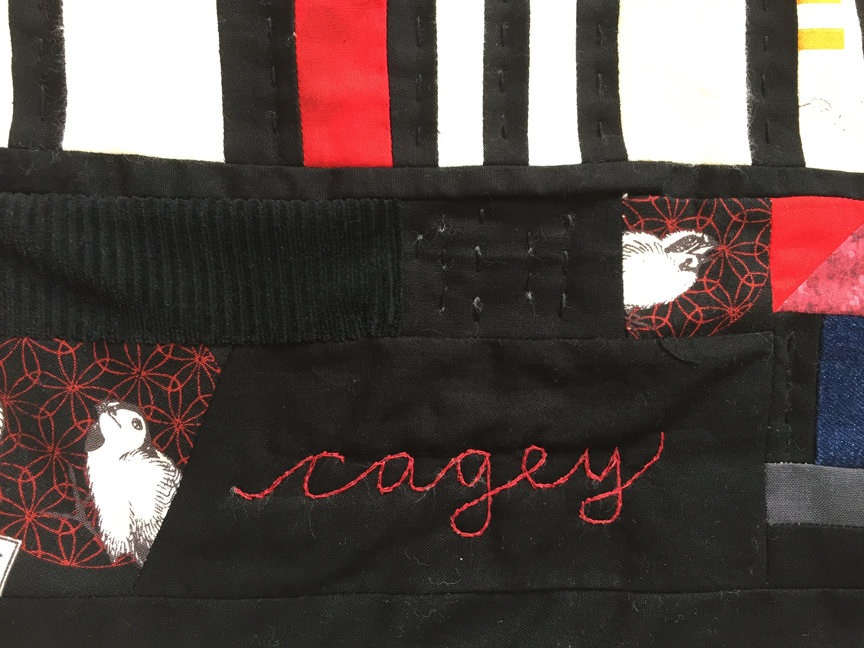 Cagey: an Art Quilt
