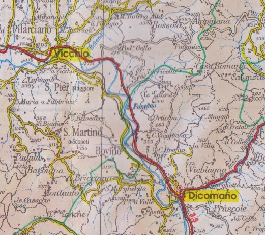 Storia del Mostro di Firenze : Via di fuga a Vicchio (1)