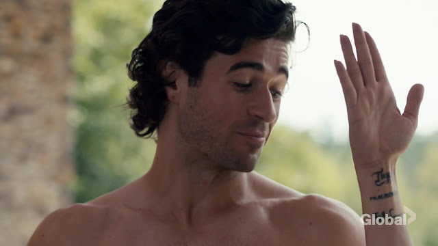 ausCAPS: Morgan Lever shirtless in Private Eyes 3-10 "Tex Therapy"