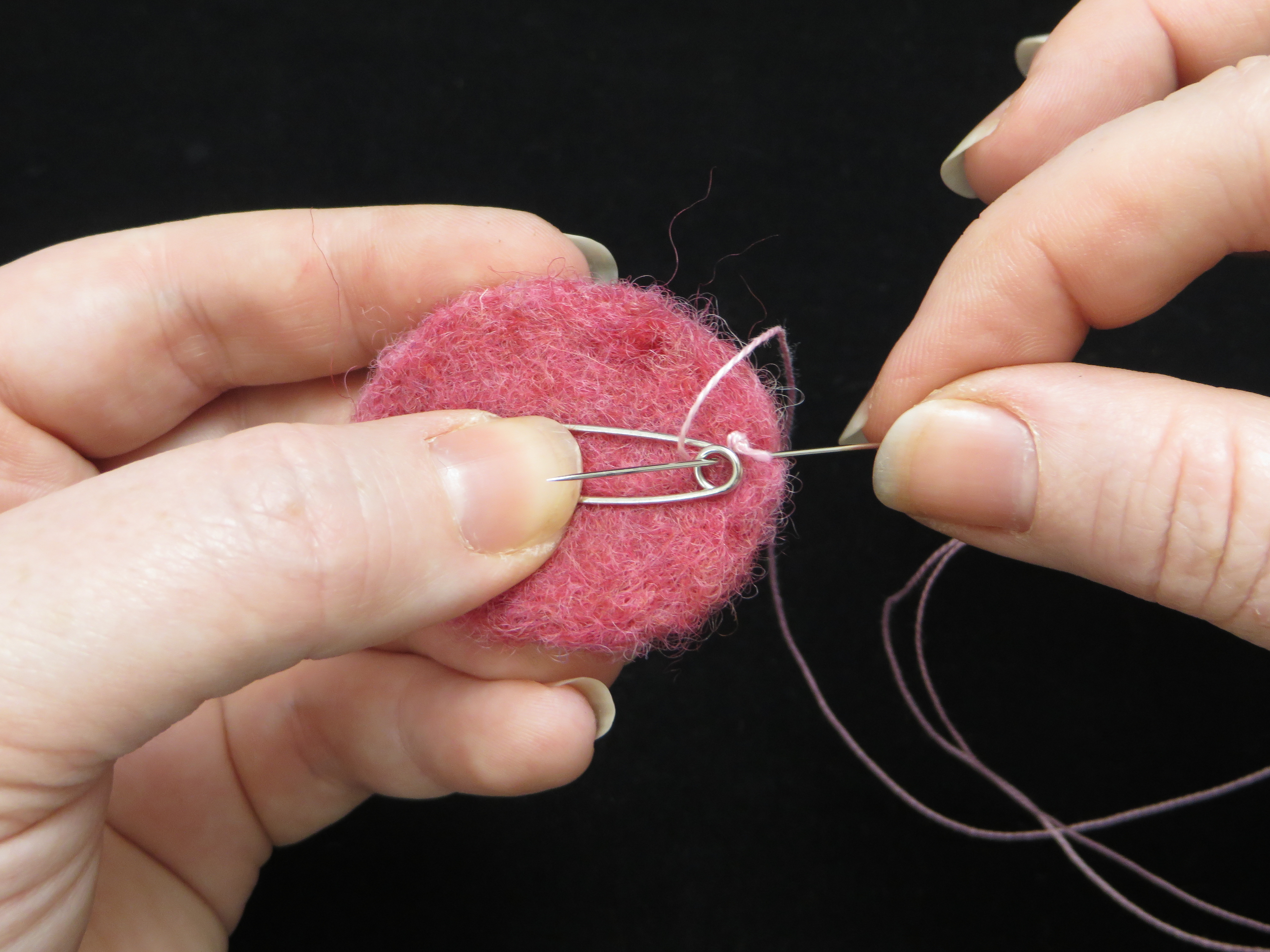 Little Handfuls Mini Bears: How to Needle Felt a Brooch or Pin, for ...