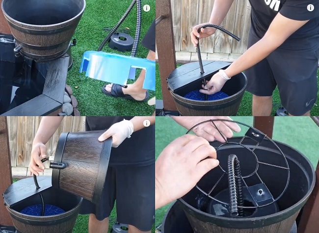 DIY Pond Filter And Cascading Buckets Waterfall