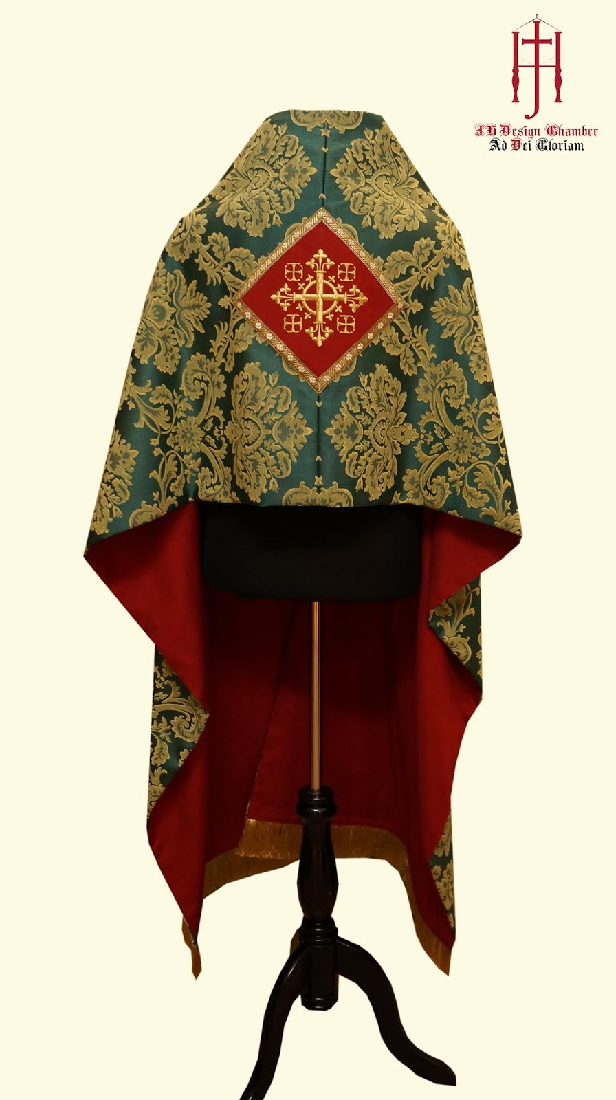 Gothic Revival Humeral Veil - Green