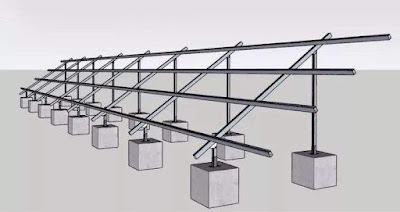 Solar photovoltaic (pv) panel structure support system technology
