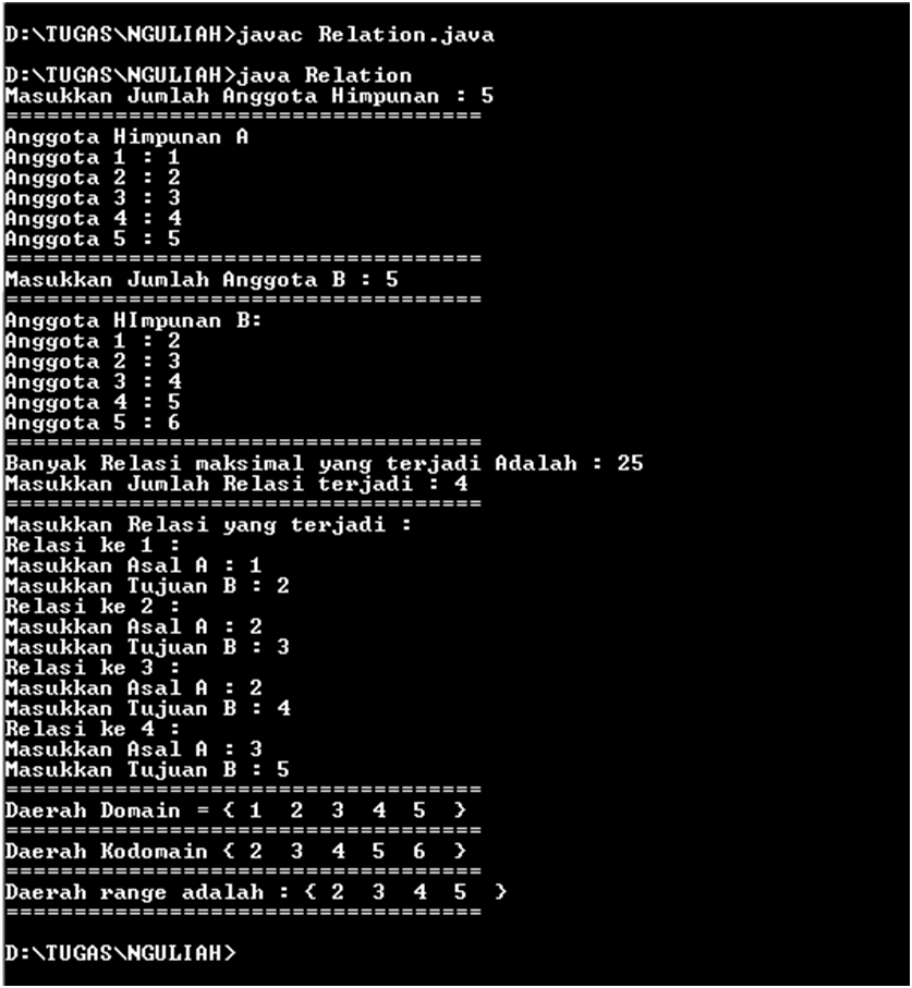 Nemure no King: Program Relasi dengan Java