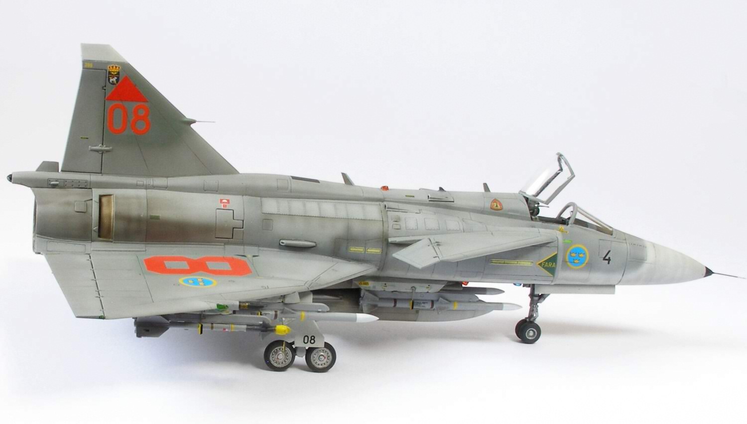 lietadielka - modelársky blog: JA 37C/D JaktViggen, Tarangus 1/72 - HOTOVO