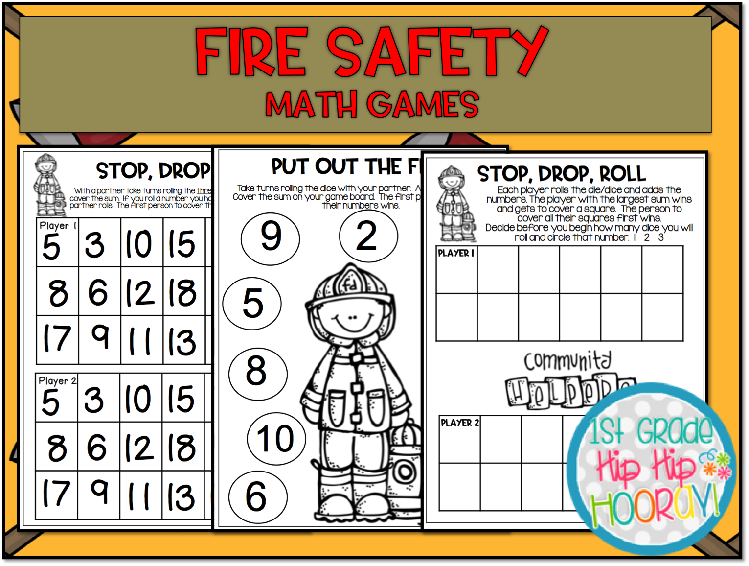 1st Grade Hip Hip Hooray!: Fun with Fire Safety!