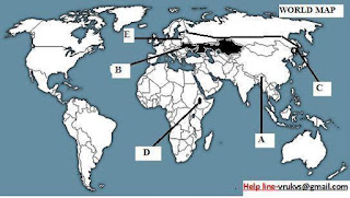 World Map Work Geography Class 12