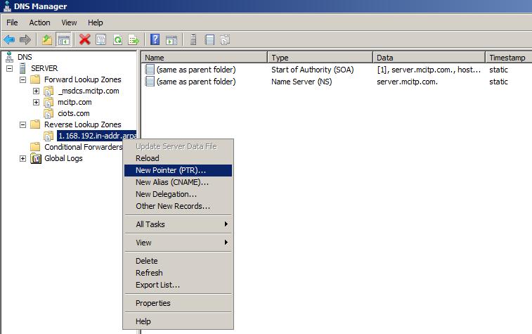 TechMight Solutions: DNS - Configuring Forward and Reverse Lookup Zones TechMight Solutions: DNS - Configuring Forward and Reverse Lookup Zones