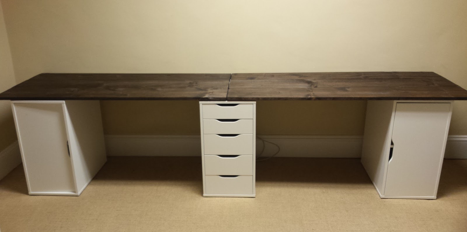 A Girl and Some Paint: DIY Wooden Desk Top