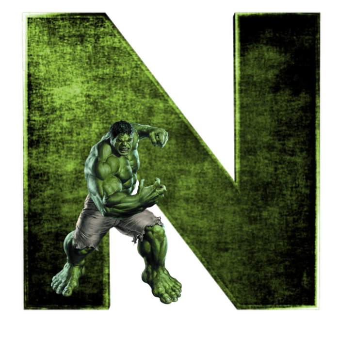 Monica Michielin Alphabets: HULK ALPHABET, ALFABETO DO HULK PNG - #hulk