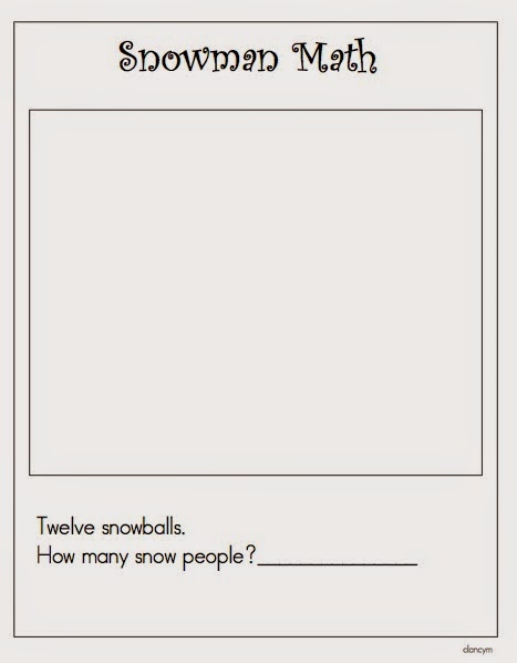 Joyful Learning In KC: Snow Math Story Problems