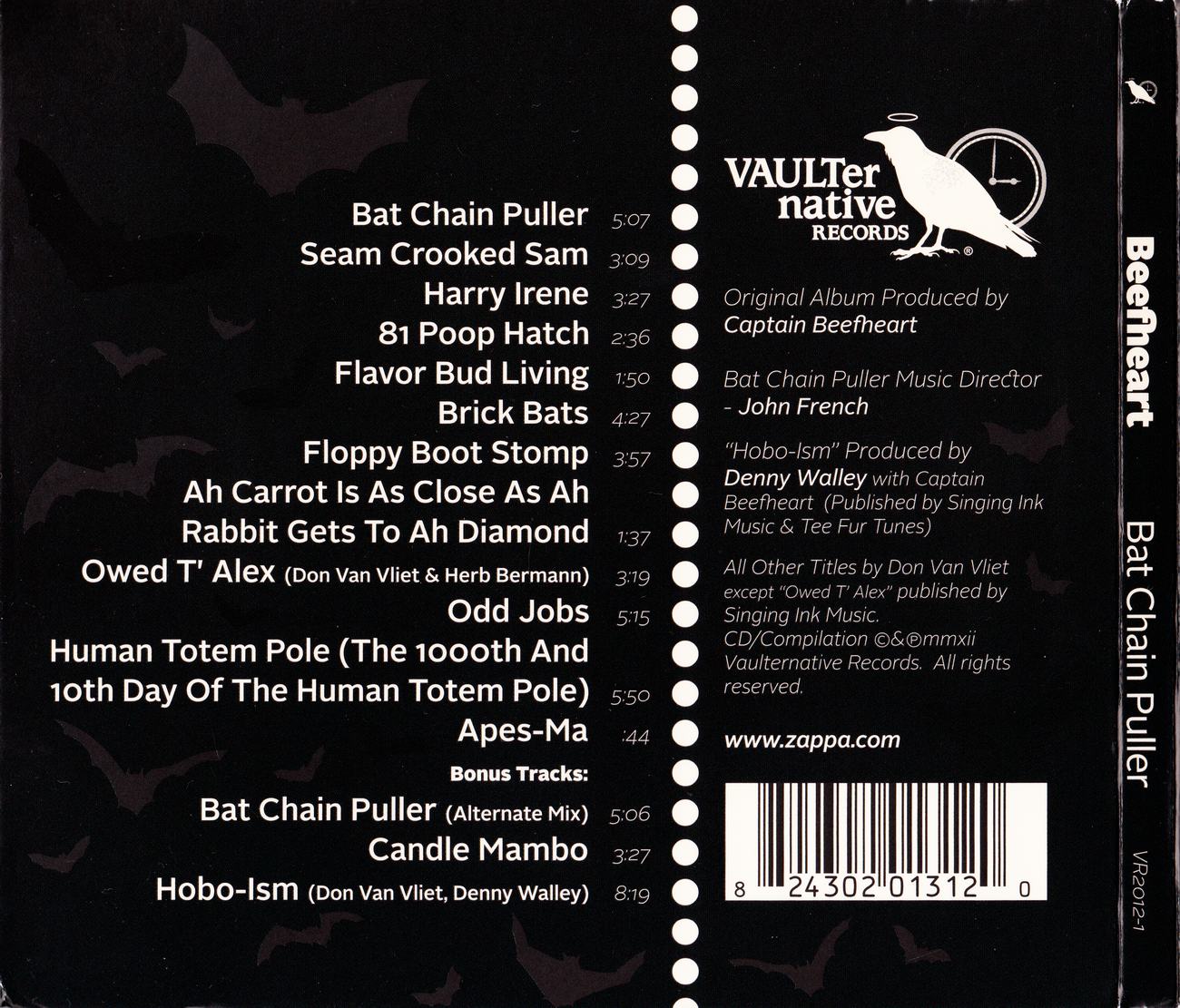 Classic Rock Covers Database: Captain Beefheart - Bat Chain Puller ...