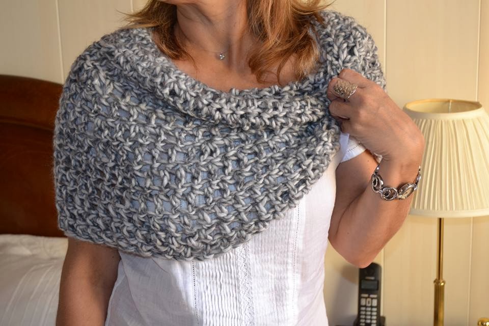 5mentarios de la Chana: MANUALIDADES Y LABORES: CHAL CERRADO