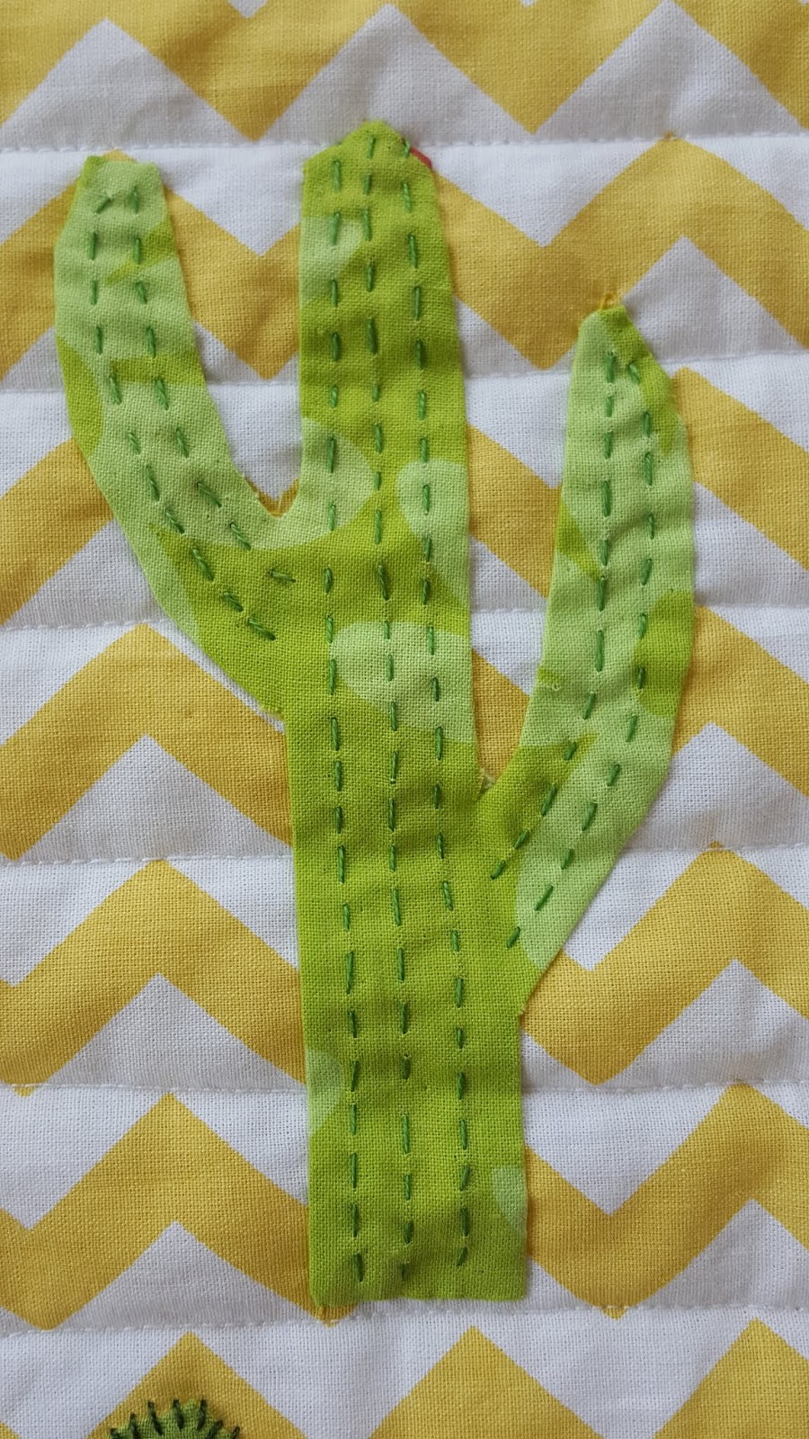 mini cactus quilt | All about patchwork and quilting