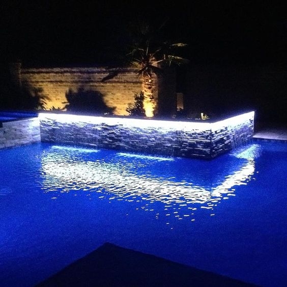 63 Fantastic Pool Lights To Beautify The Nighttime Atmosphere | ARA HOME